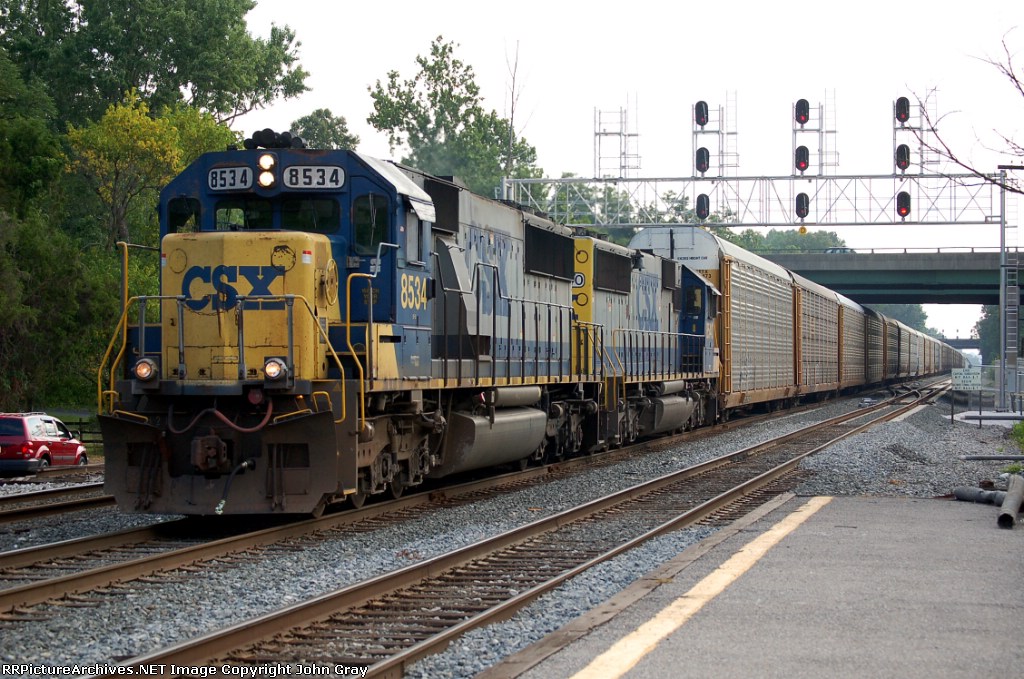 Q261-27 with CSXT 8534(SD50) ex SBD 8534 (SD50) & CSXT 8540(SD50) ex SBD 8540 (SD50)